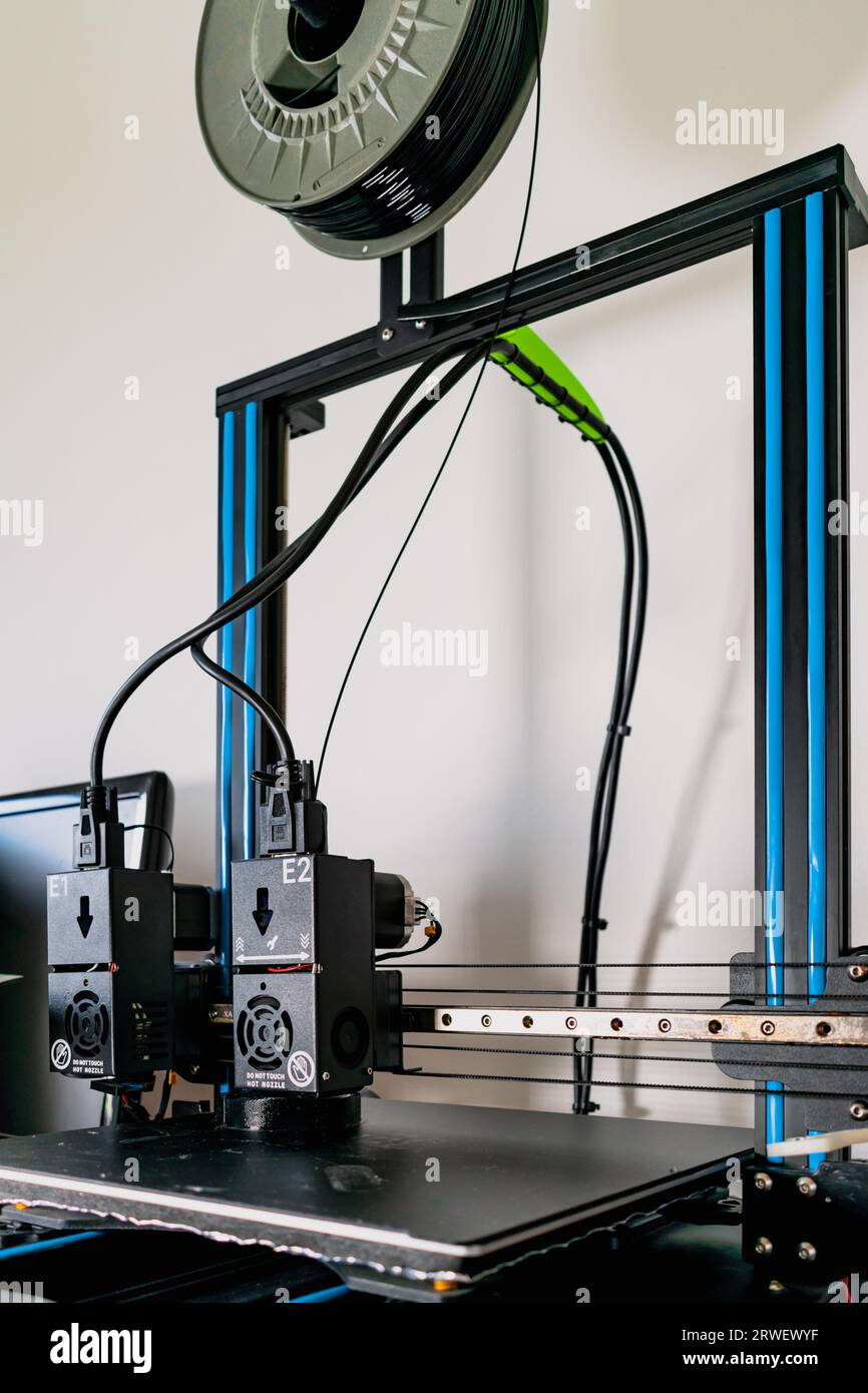 Spool of pla filament for printing 3d printer, material coils Stock ...