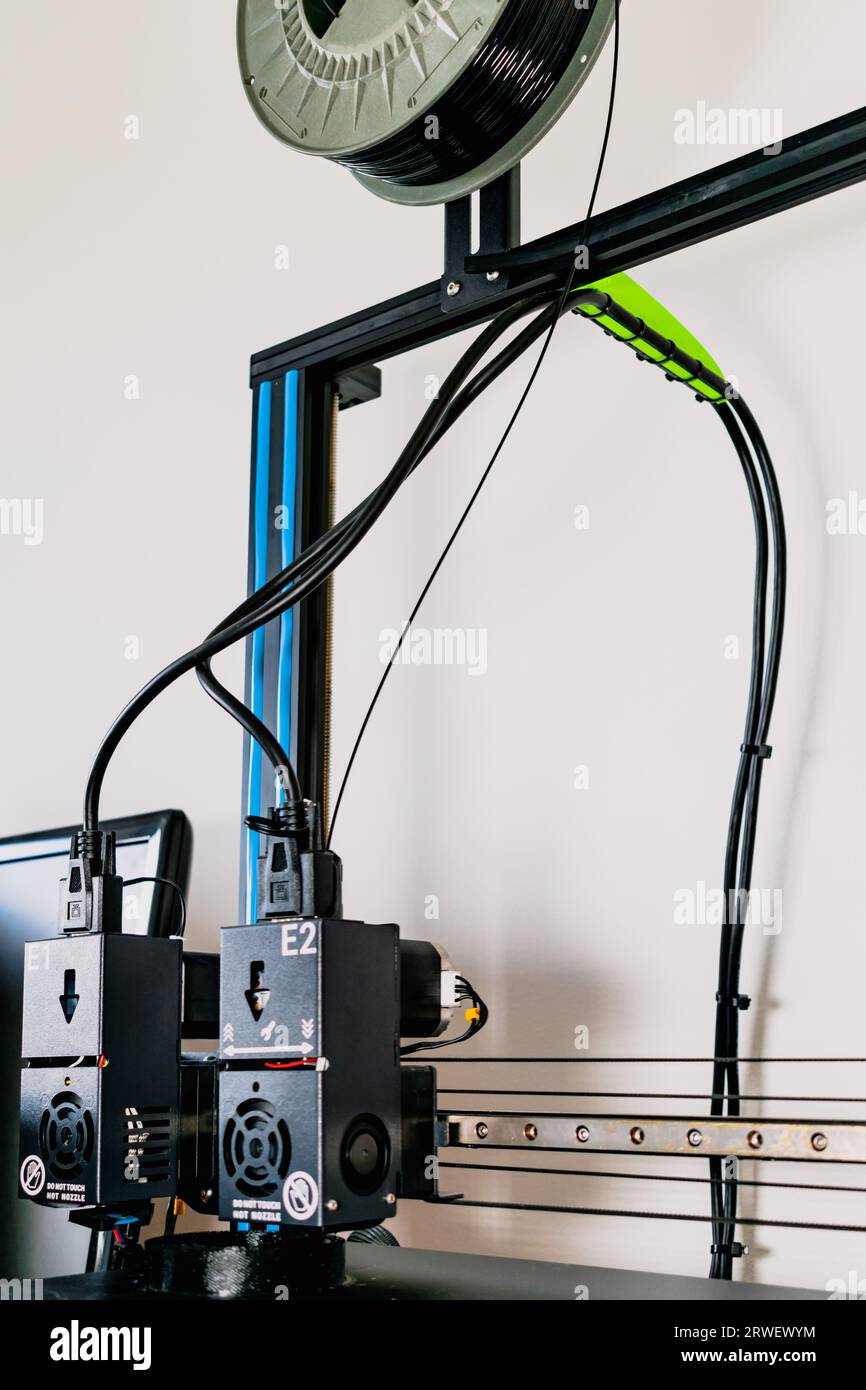 Spool of pla filament for printing 3d printer, material coils Stock ...