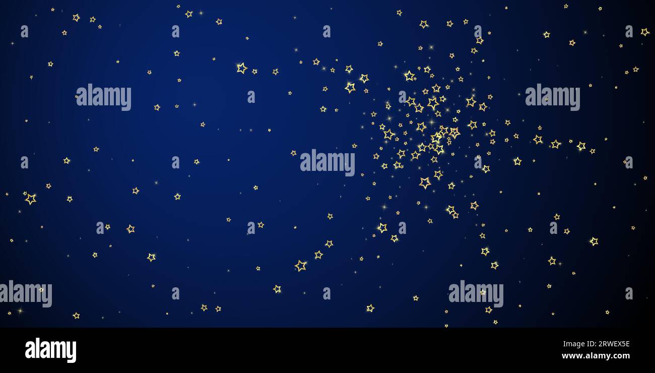 Twinkle stars scattered around randomly, flying, falling down, floating ...