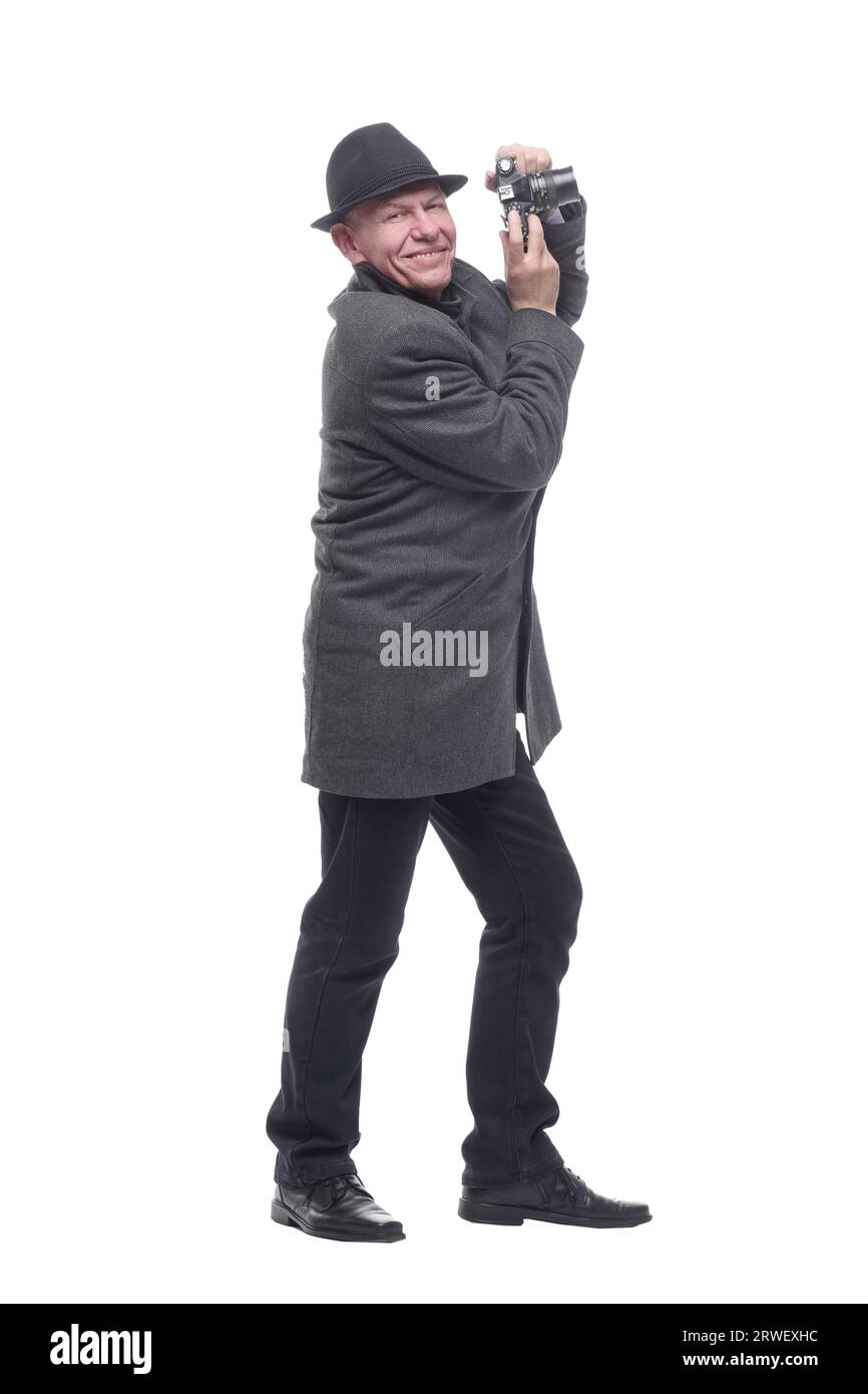 Focused mature male in Cut Out Stock Images & Pictures - Alamy