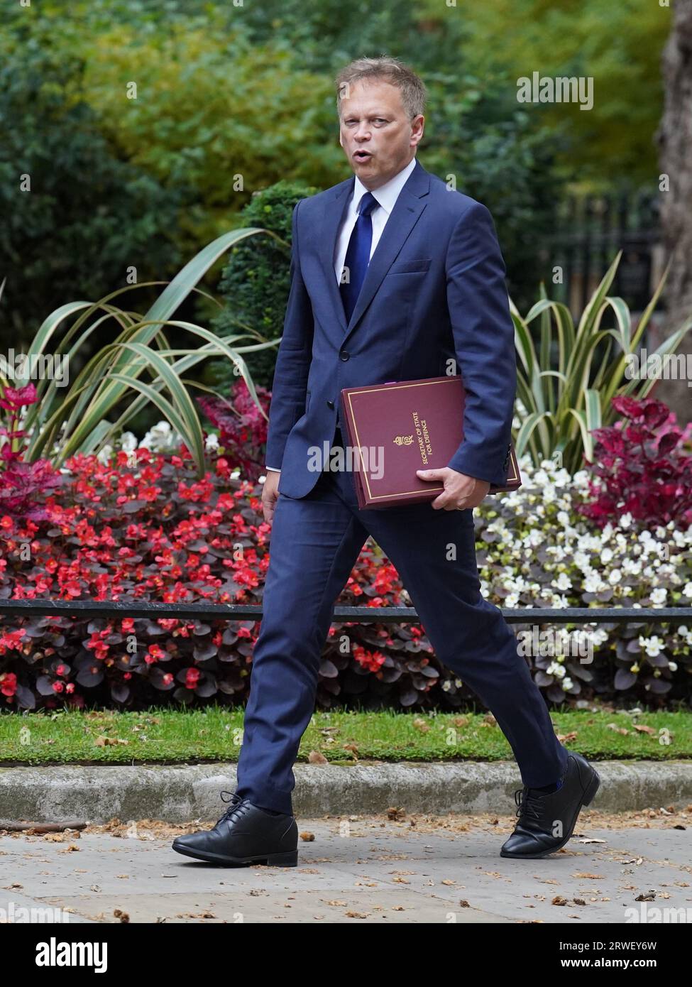 Defence Secretary Grant Shapps arriving in Downing Street, London, for ...