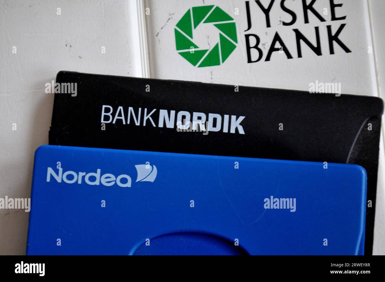 Kastrup/Copenhagen/Denmark/19 September 2023/. Danish banks redit cards ...