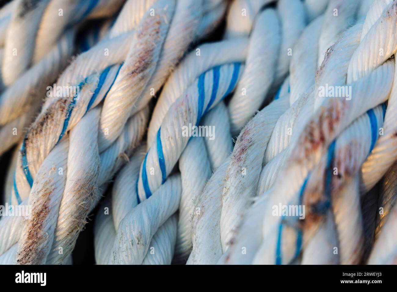 strong ship rope. rope background. The texture of a modern ...