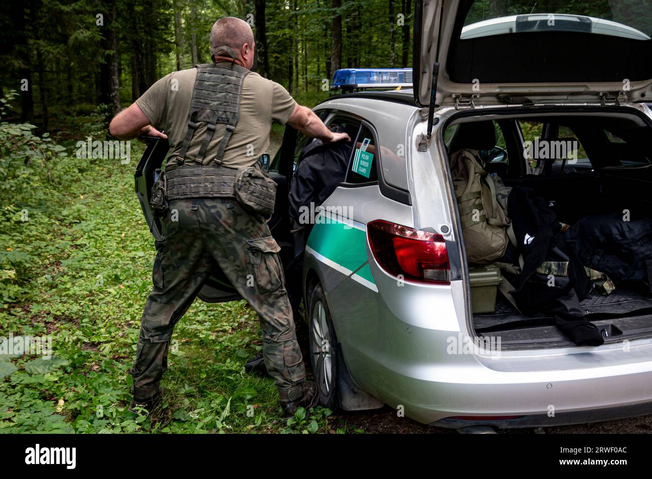 Polish border guard officers in hi-res stock photography and images - Alamy