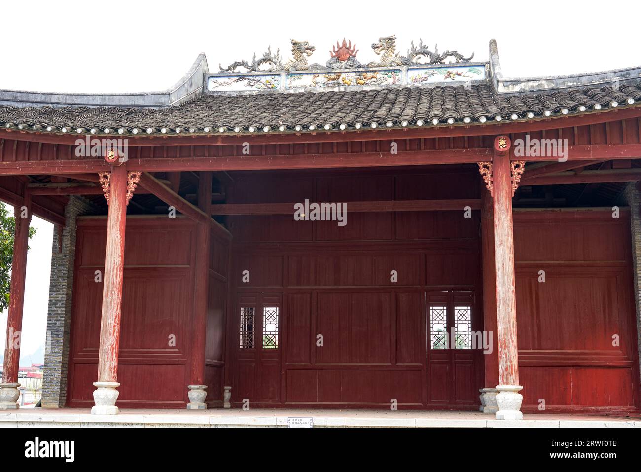 An ancient stage in rural China Stock Photo - Alamy