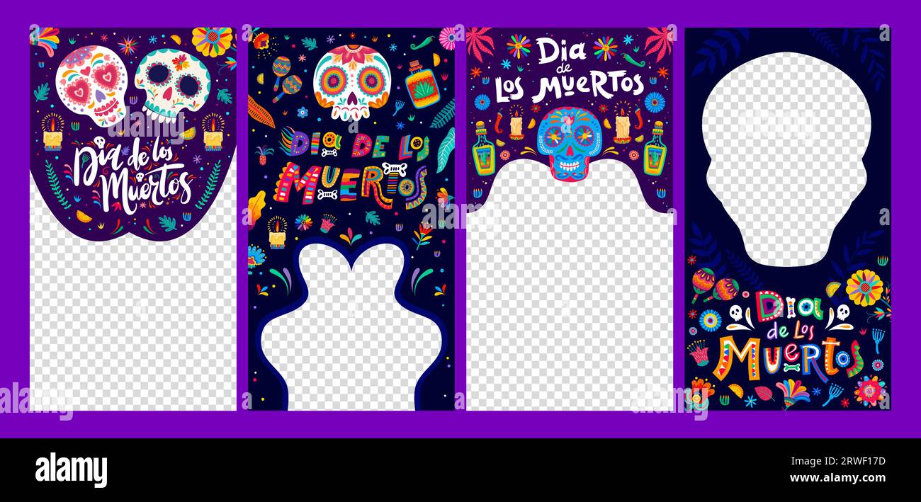 Dia de Los Muertos Mexican holiday social media templates for blog and ...