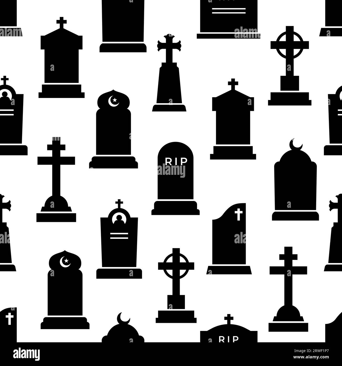Catholic tombstones Black and White Stock Photos & Images - Alamy
