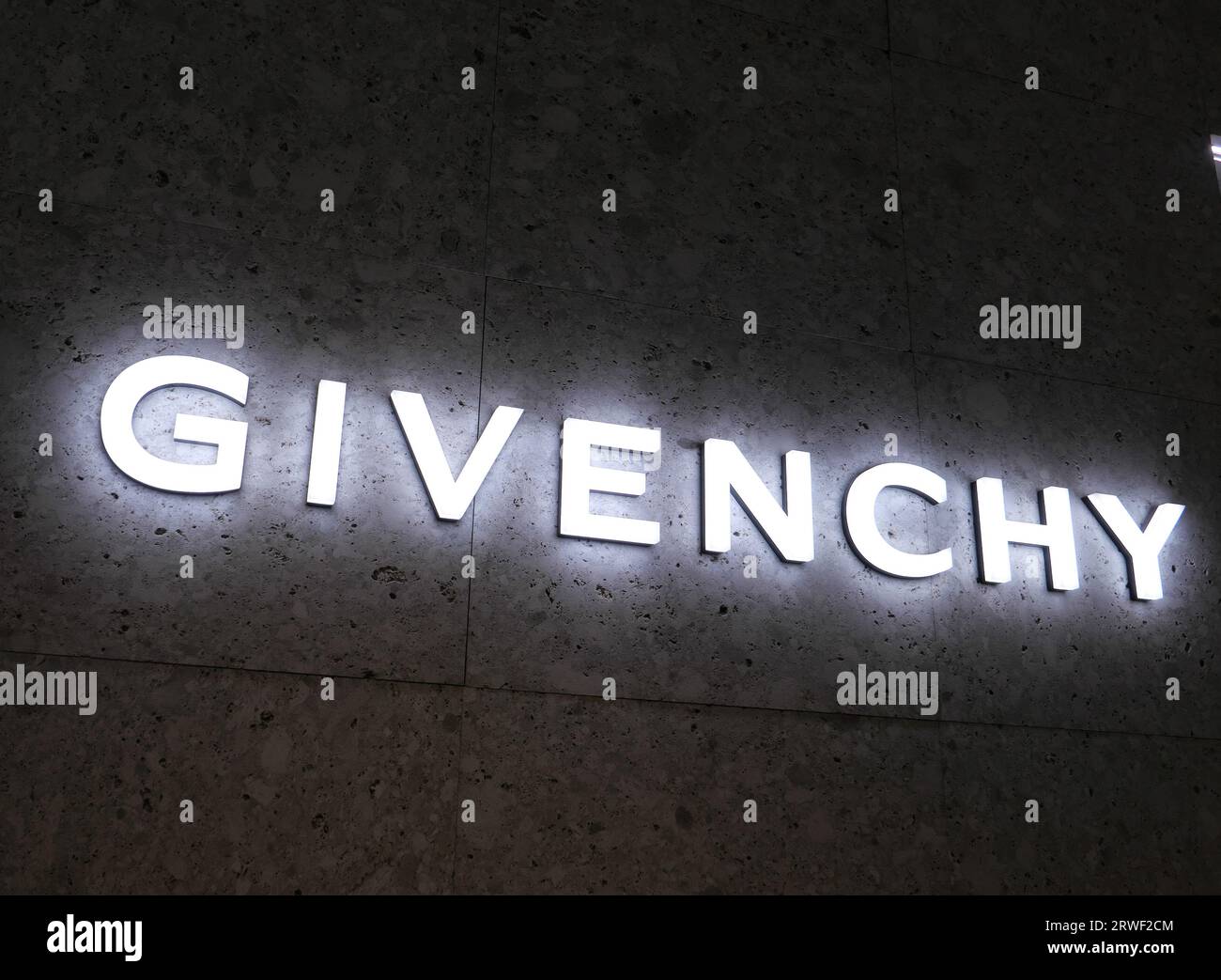 SIGN OF GIVENCHY FASHION BRAND Stock Photo - Alamy