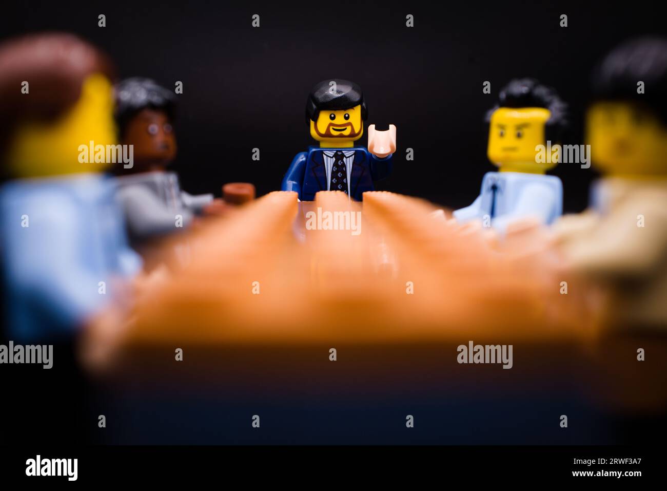 Board meeting, CEO explaining how to do business Stock Photo - Alamy