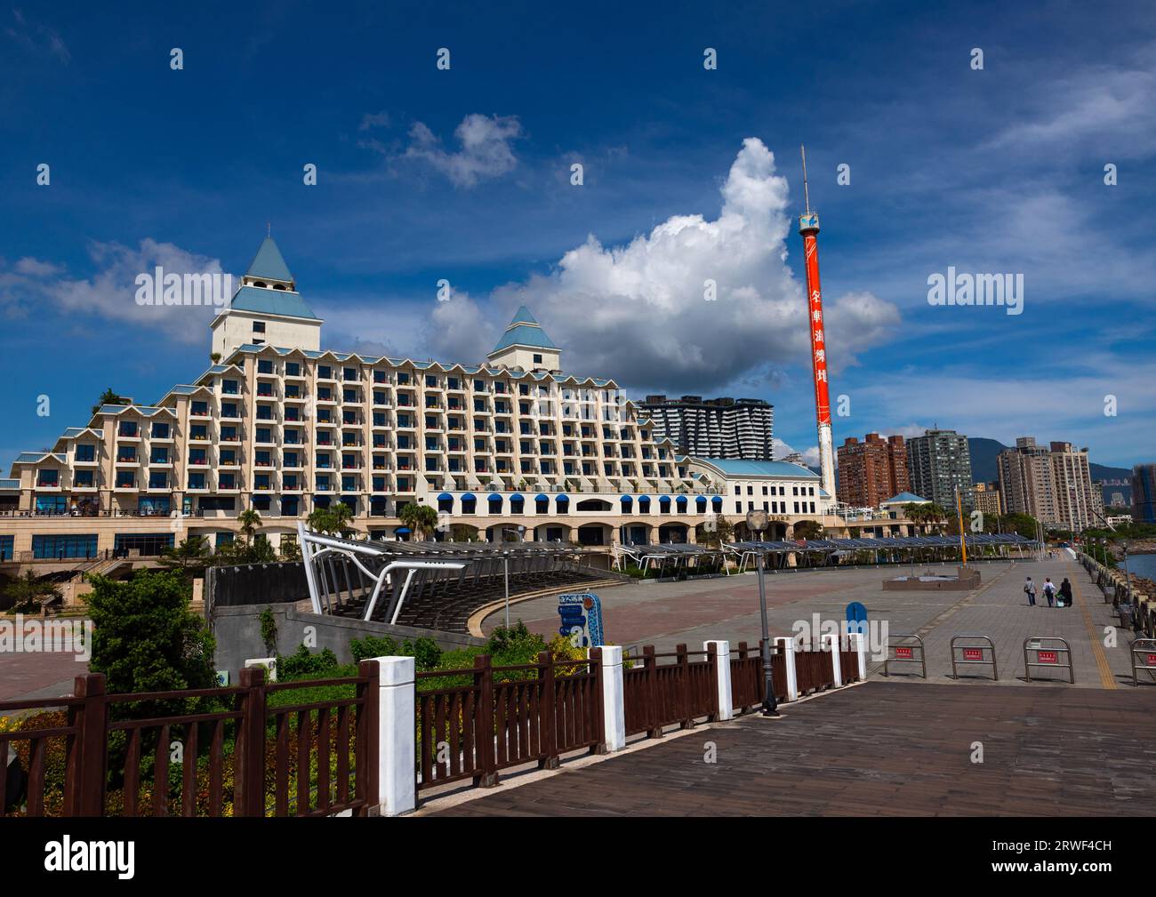 Fullon Hotelat Tamsui Fisherman Wharf, New Taipei, Tamsui, Taiwan Stock ...