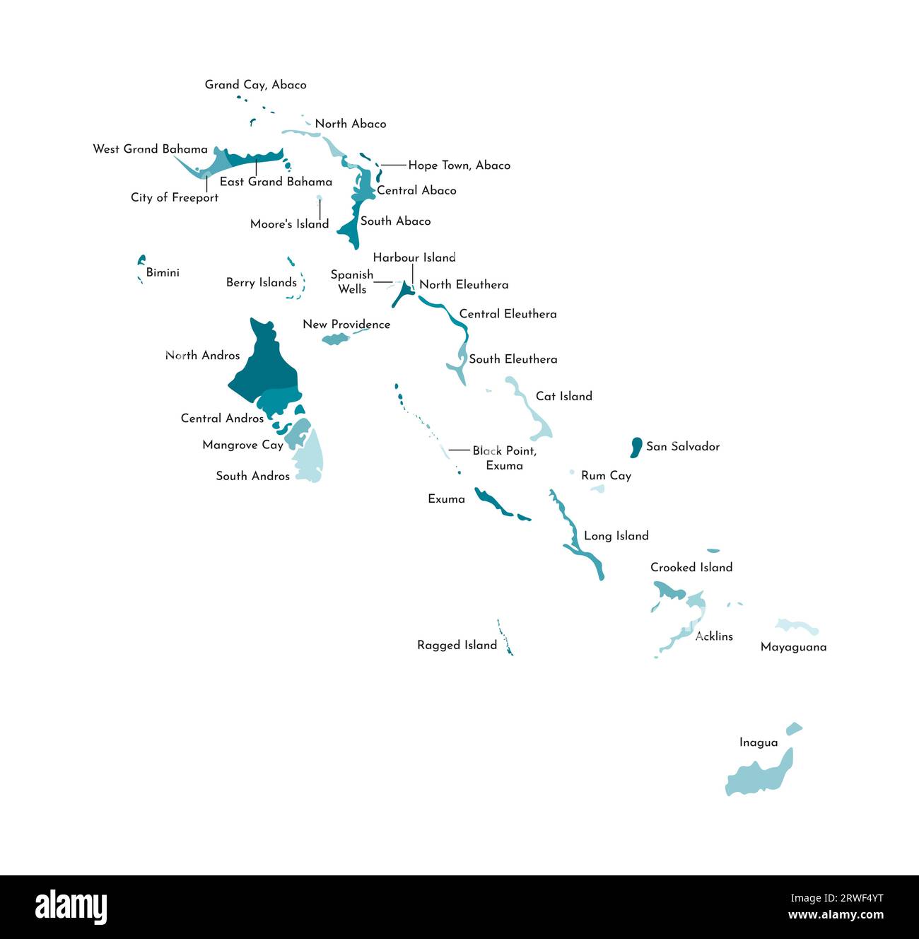 Vector Isolated Illustration Of Simplified Administrative Map Of The