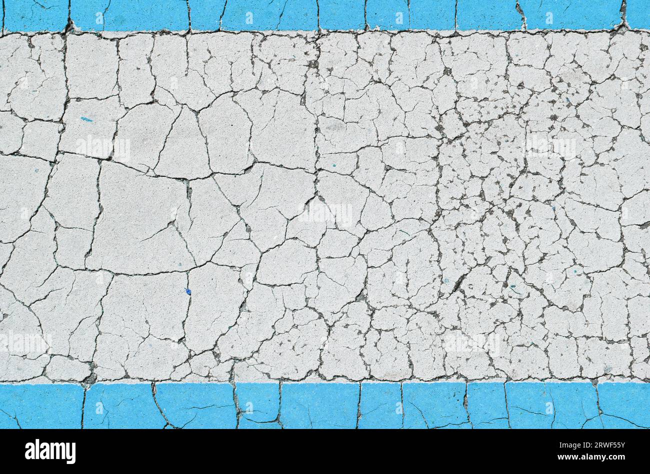 Cracked paint background. Blue frame border and white distressed ...