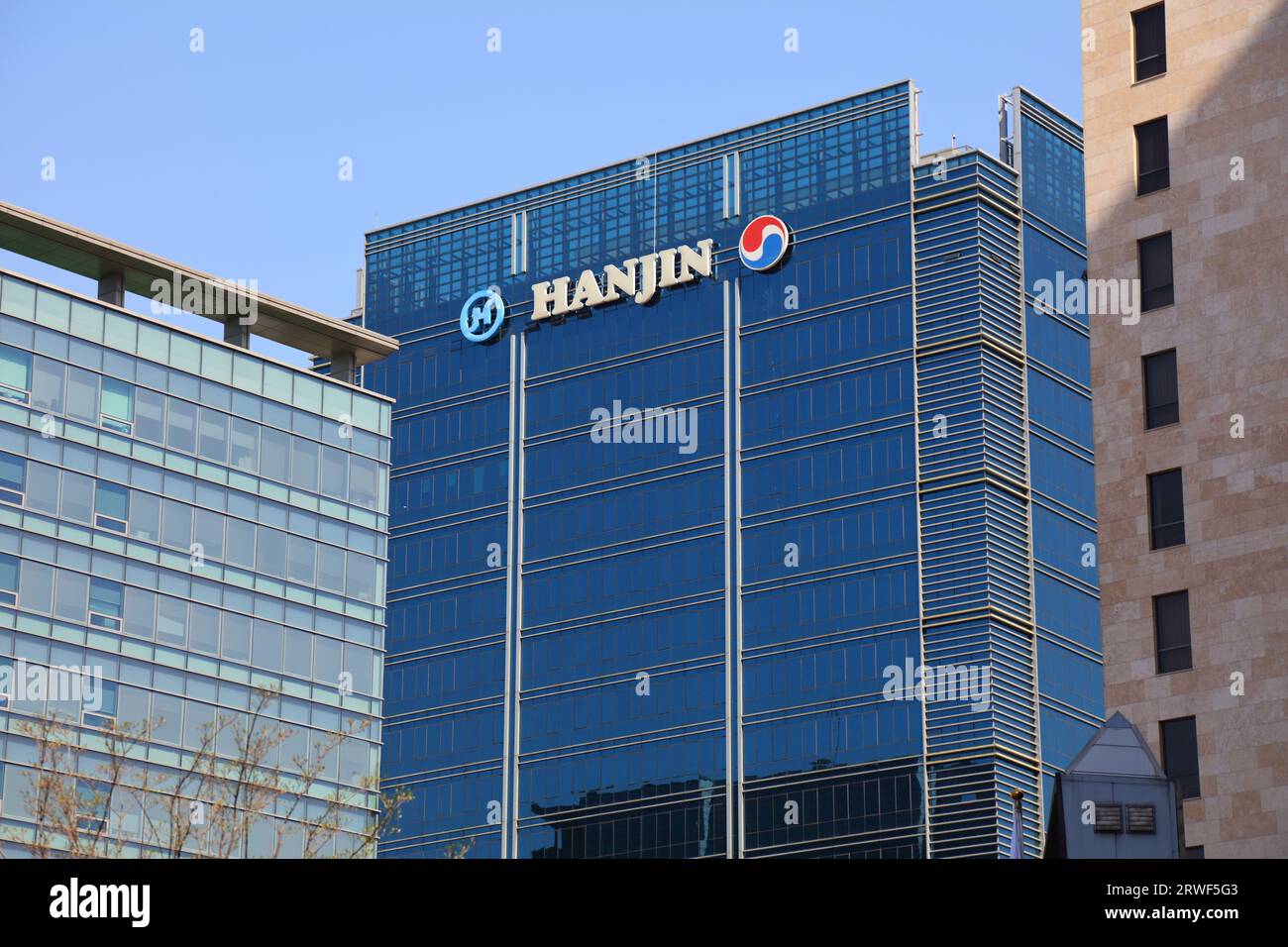 SEOUL, SOUTH KOREA - APRIL 9, 2023: Hanjin Building in Seoul. Hanjin ...