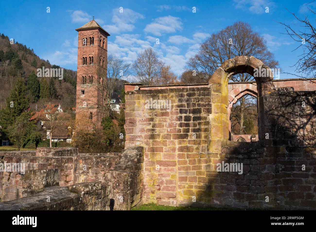 The Hirsau Abbey, formerly known as Hirschau Abbey in the Black Forest ...
