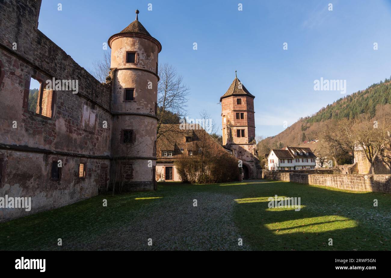 The Hirsau Abbey, formerly known as Hirschau Abbey in the Black Forest ...