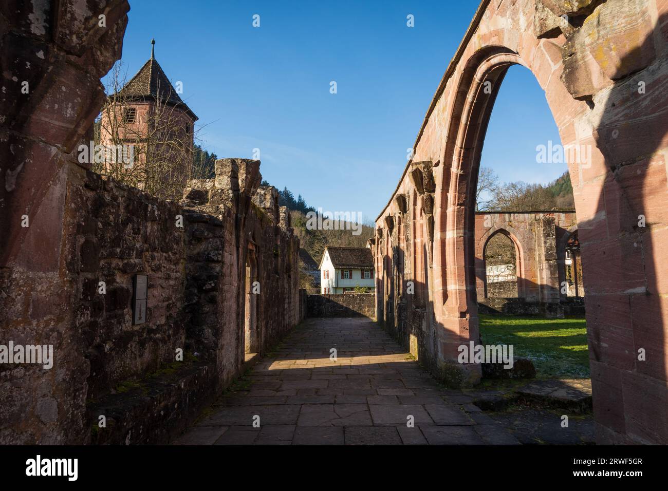 The Hirsau Abbey, formerly known as Hirschau Abbey in the Black Forest ...