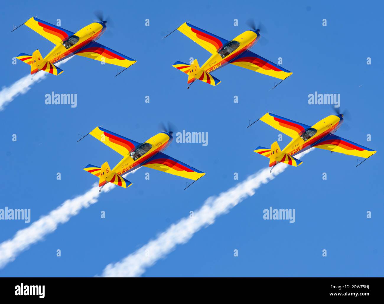 Hawks of Romania is a civil aerobatic display team flying a mix of two ...