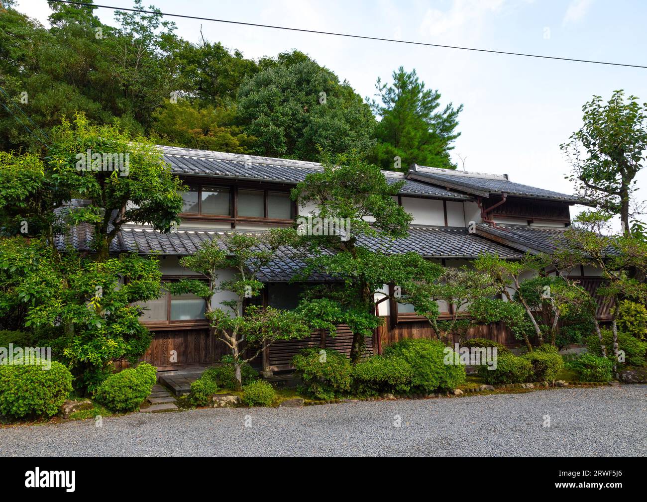 Old japanese house and garden in Genemongama factory, Kyushu region ...