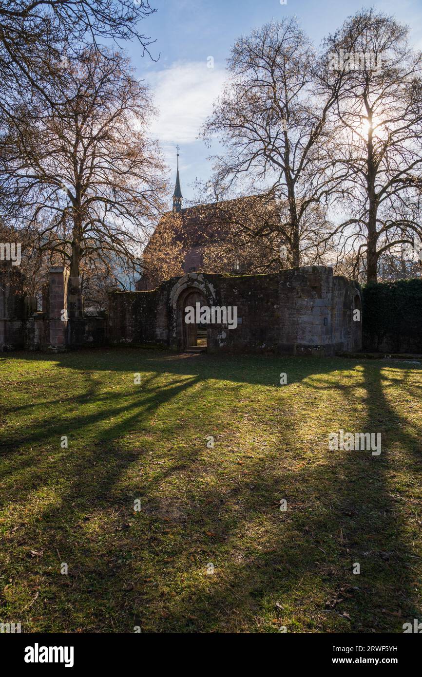 The Hirsau Abbey, formerly known as Hirschau Abbey in the Black Forest ...