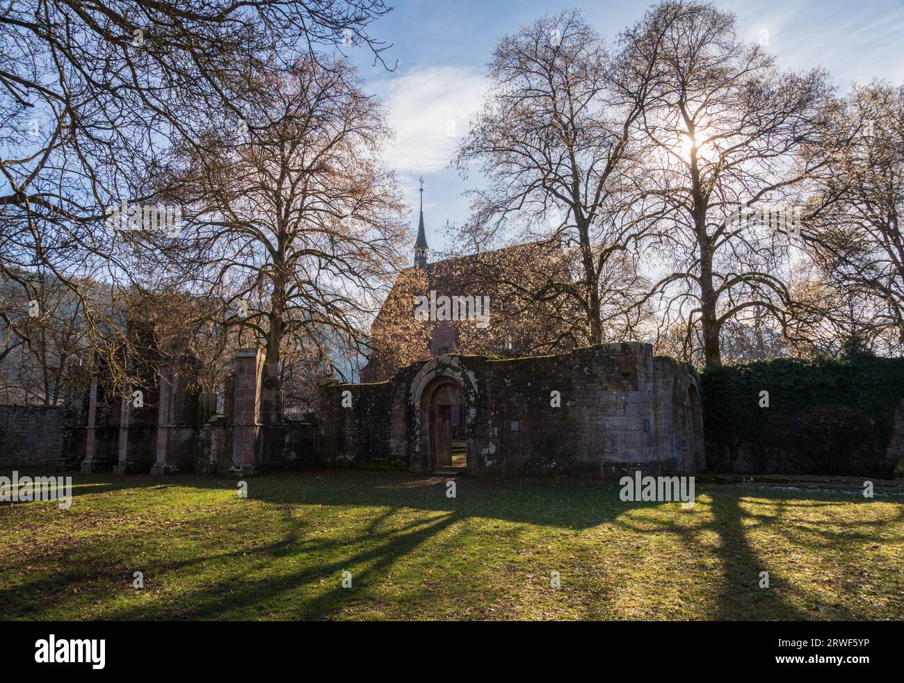 The Hirsau Abbey, formerly known as Hirschau Abbey in the Black Forest ...