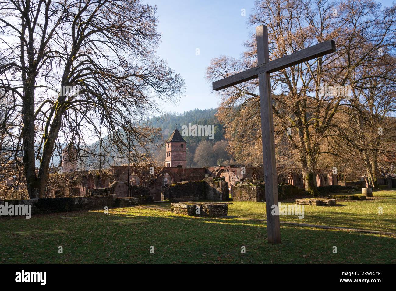 The Hirsau Abbey, formerly known as Hirschau Abbey in the Black Forest ...