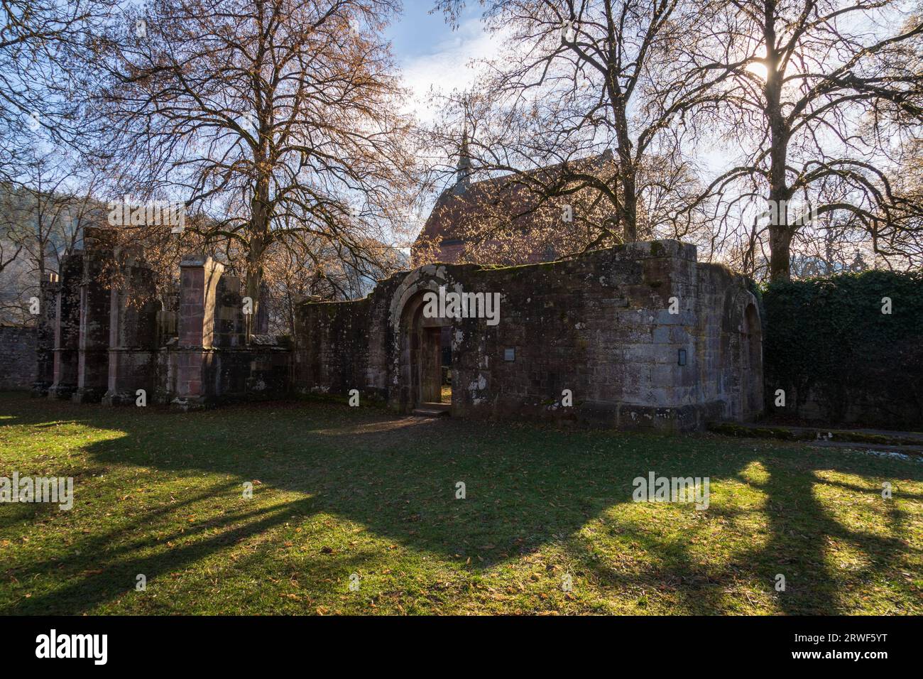 The Hirsau Abbey, formerly known as Hirschau Abbey in the Black Forest ...