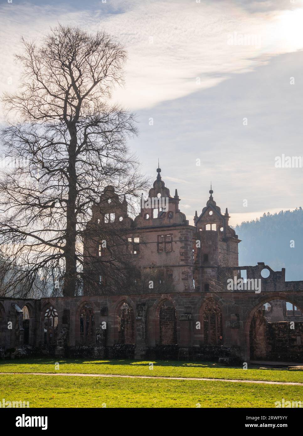 The Hirsau Abbey, formerly known as Hirschau Abbey in the Black Forest ...