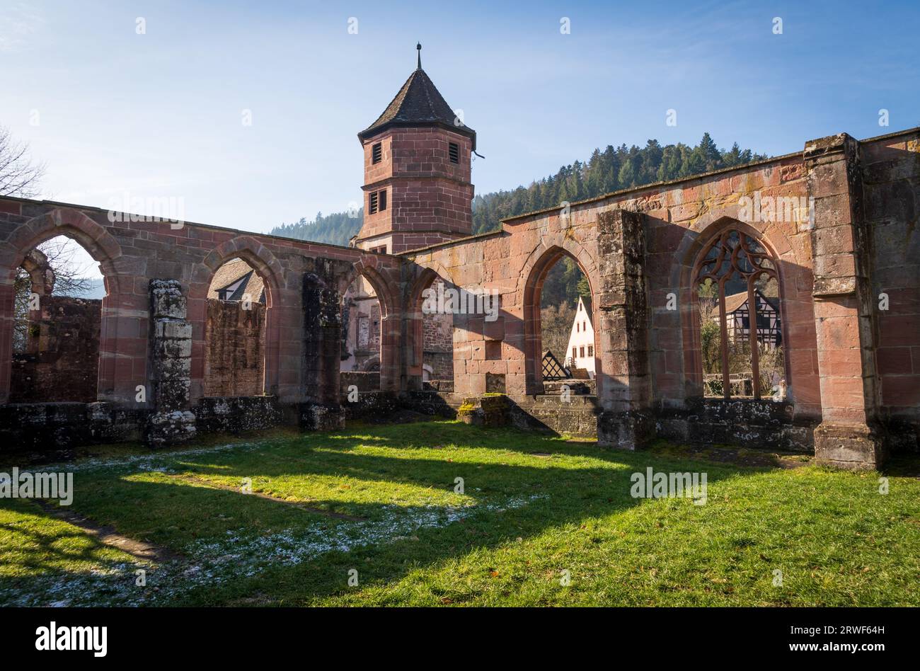 The Hirsau Abbey, formerly known as Hirschau Abbey in the Black Forest ...