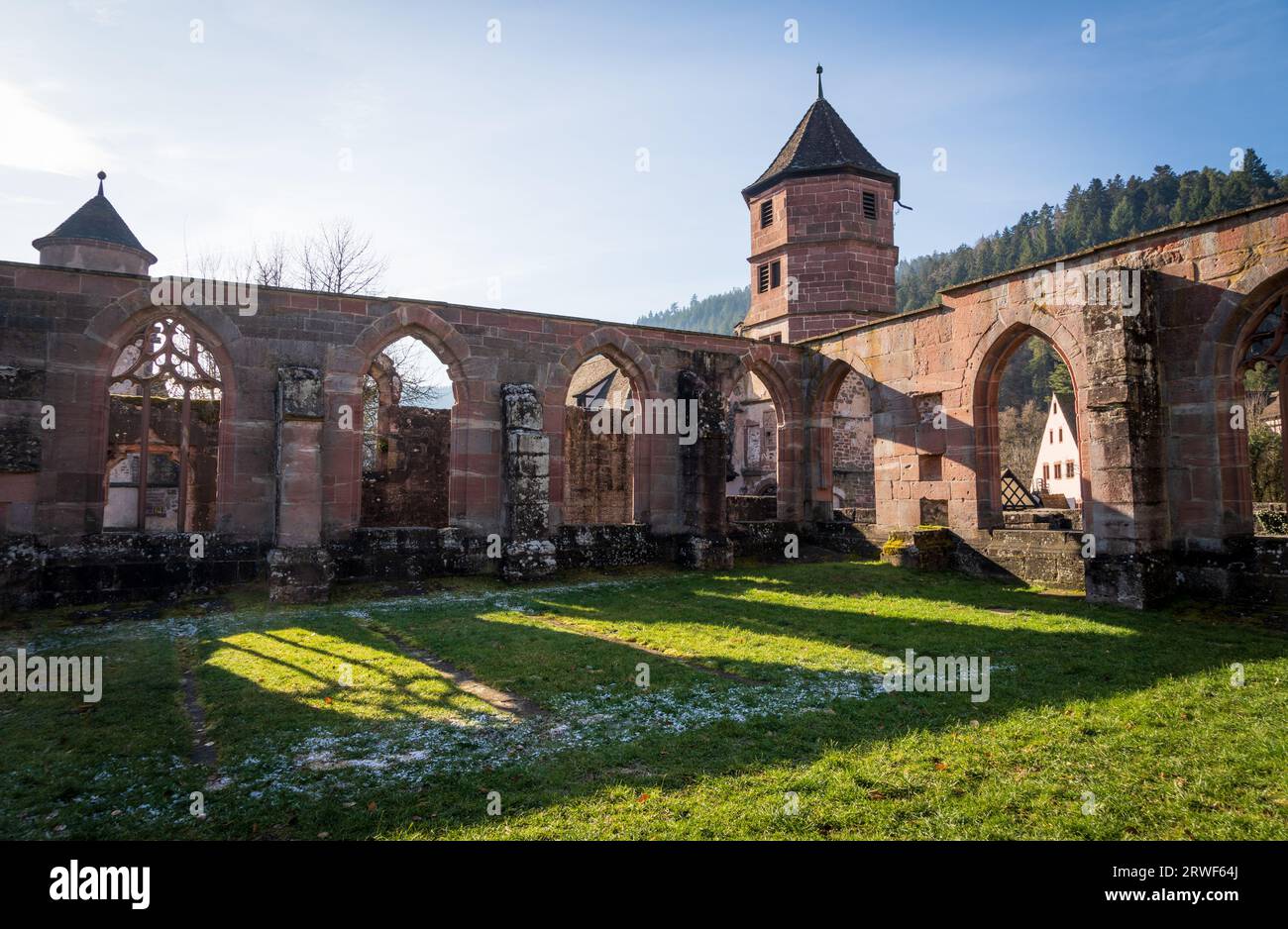 The Hirsau Abbey, formerly known as Hirschau Abbey in the Black Forest ...
