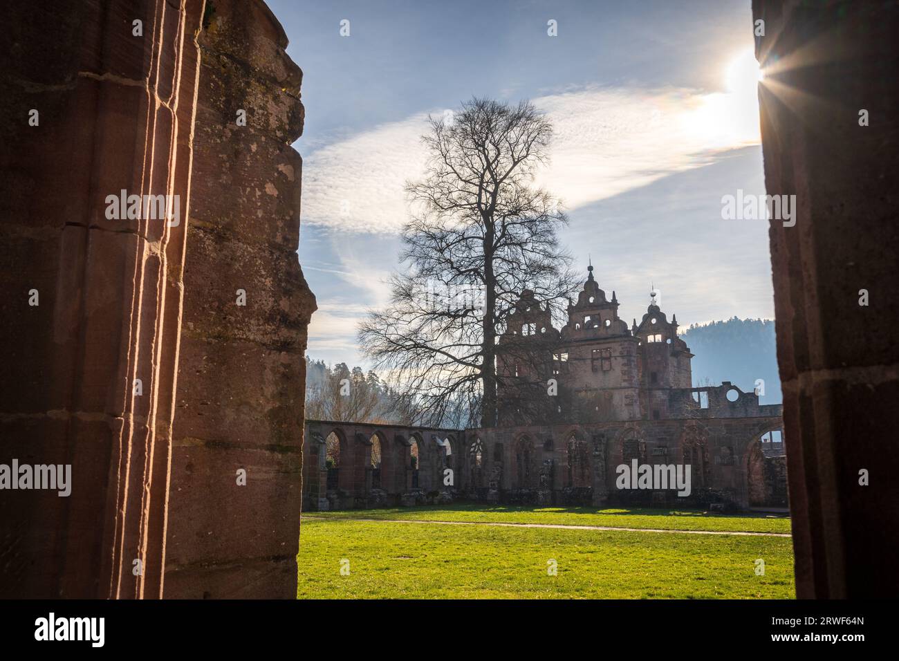 The Hirsau Abbey, formerly known as Hirschau Abbey in the Black Forest ...