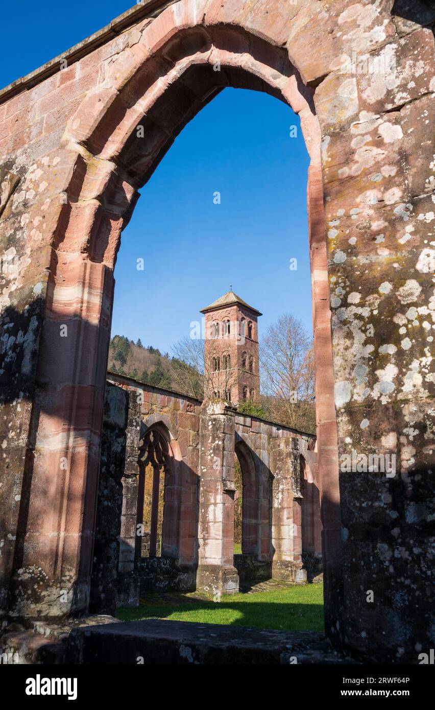 The Hirsau Abbey, formerly known as Hirschau Abbey in the Black Forest ...