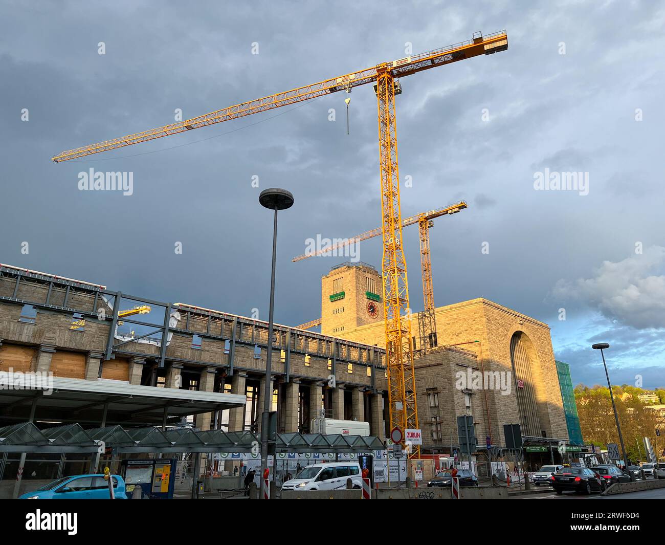 Stuttgart construction barriers hi-res stock photography and images - Alamy