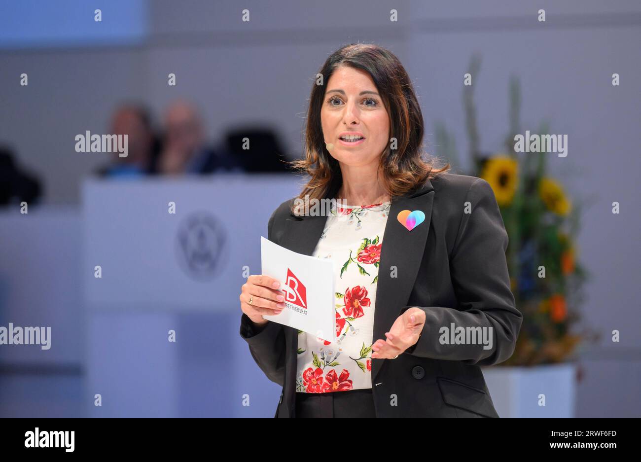 Wolfsburg, Germany. 19th Sep, 2023. Daniela Cavallo, Chairwoman of the ...