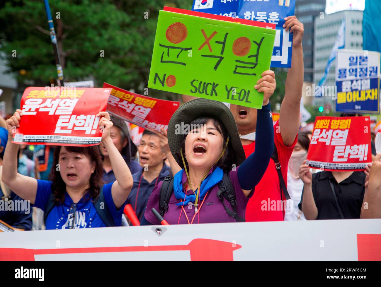 Protest demanding resignation of South Korean President Yoon Suk-Yeol ...
