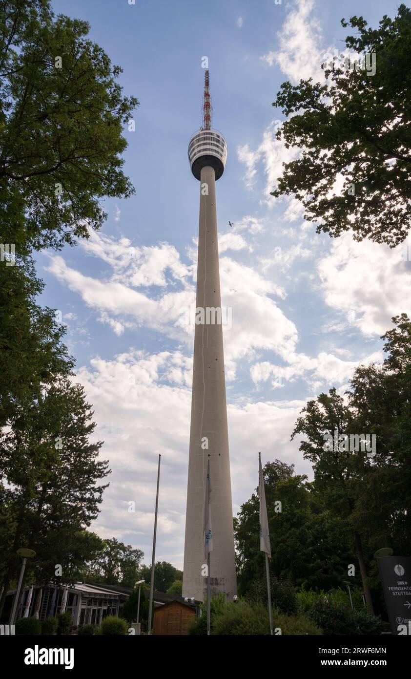 The Stuttgart TV Tower (SWR Fernsehturm Stuttgart), Germany Stock Photo ...