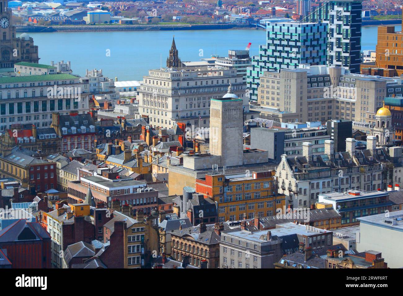 Liverpool aerial at day hi-res stock photography and images - Alamy