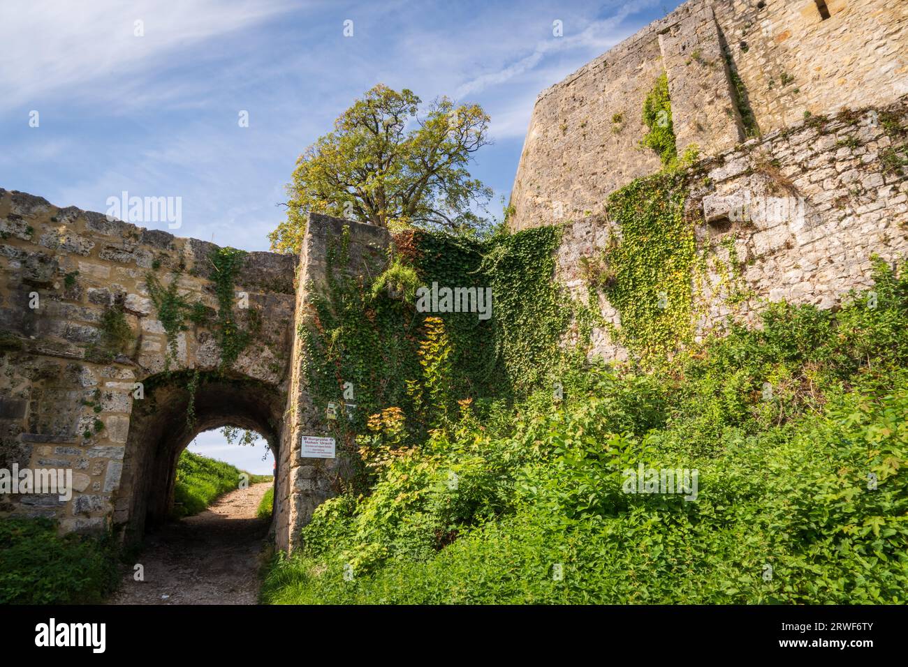 The Burgruine Hohenurach, Stronghold Atop a Hill in Bad Urach, Germany ...