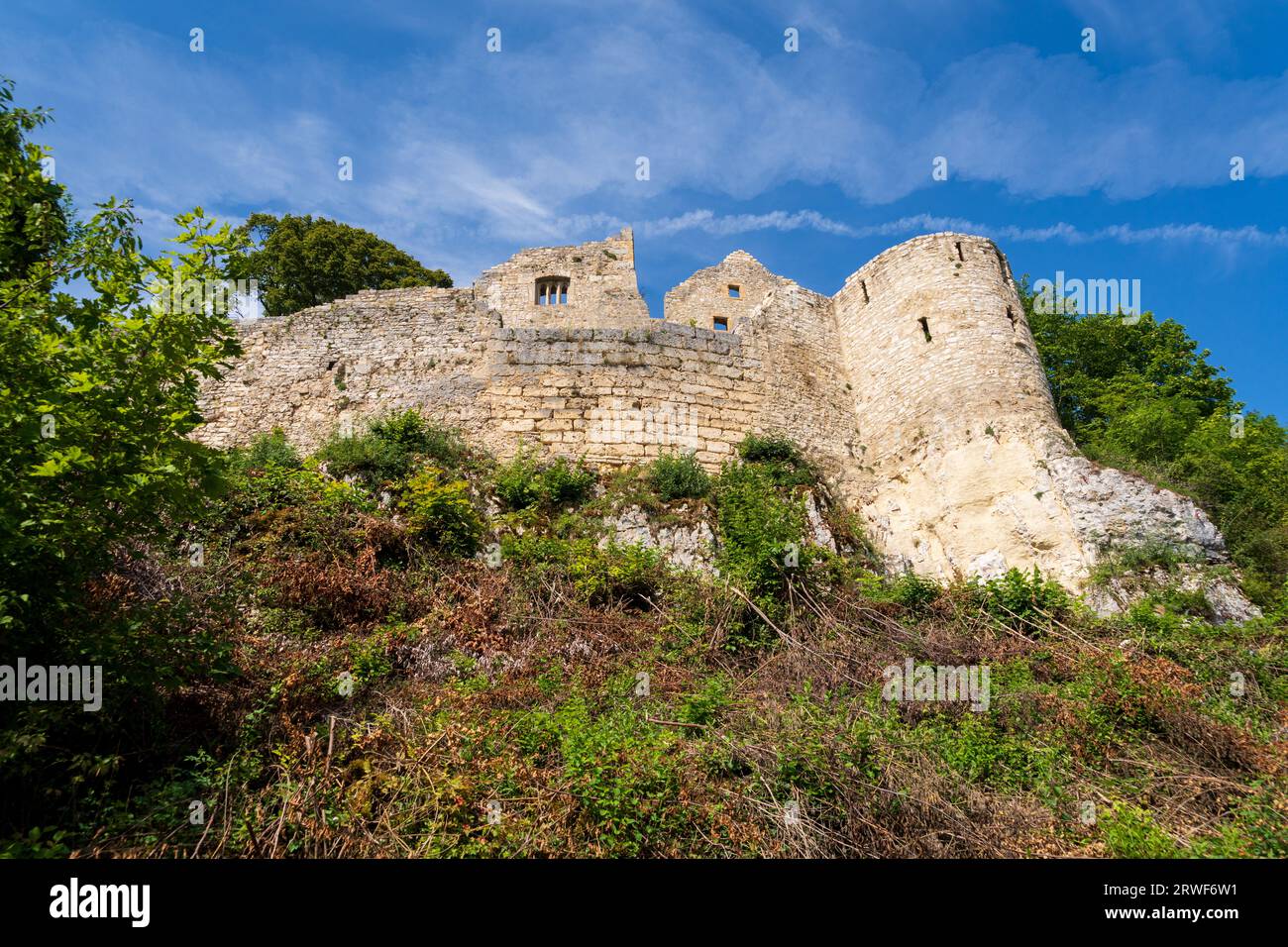 The Burgruine Hohenurach, Stronghold Atop a Hill in Bad Urach, Germany ...