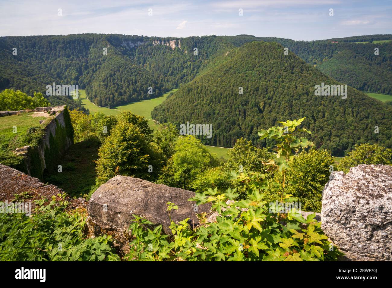 The Burgruine Hohenurach, Stronghold Atop a Hill in Bad Urach, Germany ...