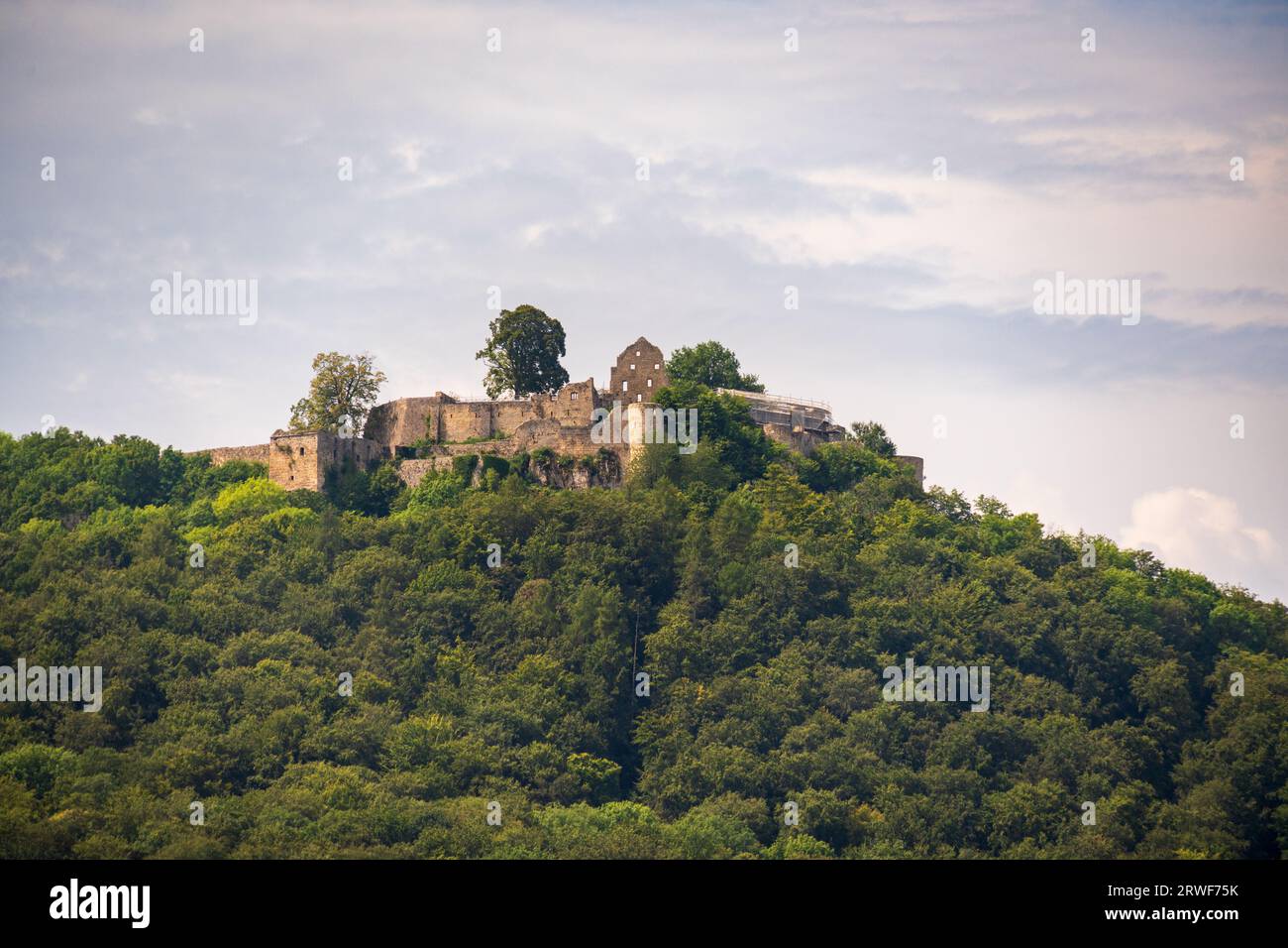 The Burgruine Hohenurach, Stronghold Atop a Hill in Bad Urach, Germany ...