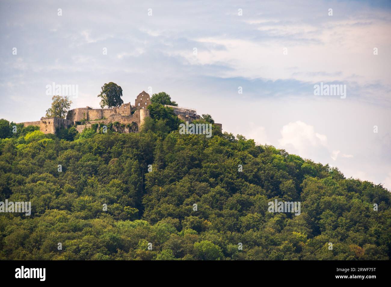 The Burgruine Hohenurach, Stronghold Atop a Hill in Bad Urach, Germany ...