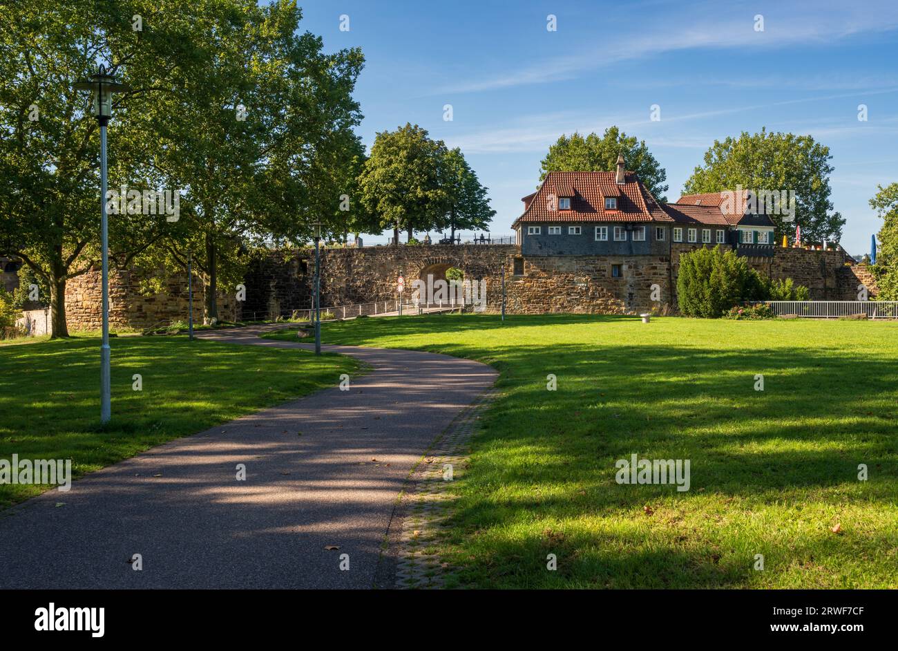 The Esslingen am Neckar Castle (Esslinger Burg) in Stuttgart, Germany ...