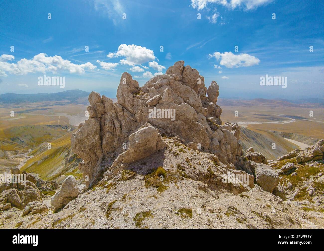 Monte Prena (Italy) - A peak in the mountain summit named Gran Sasso ...
