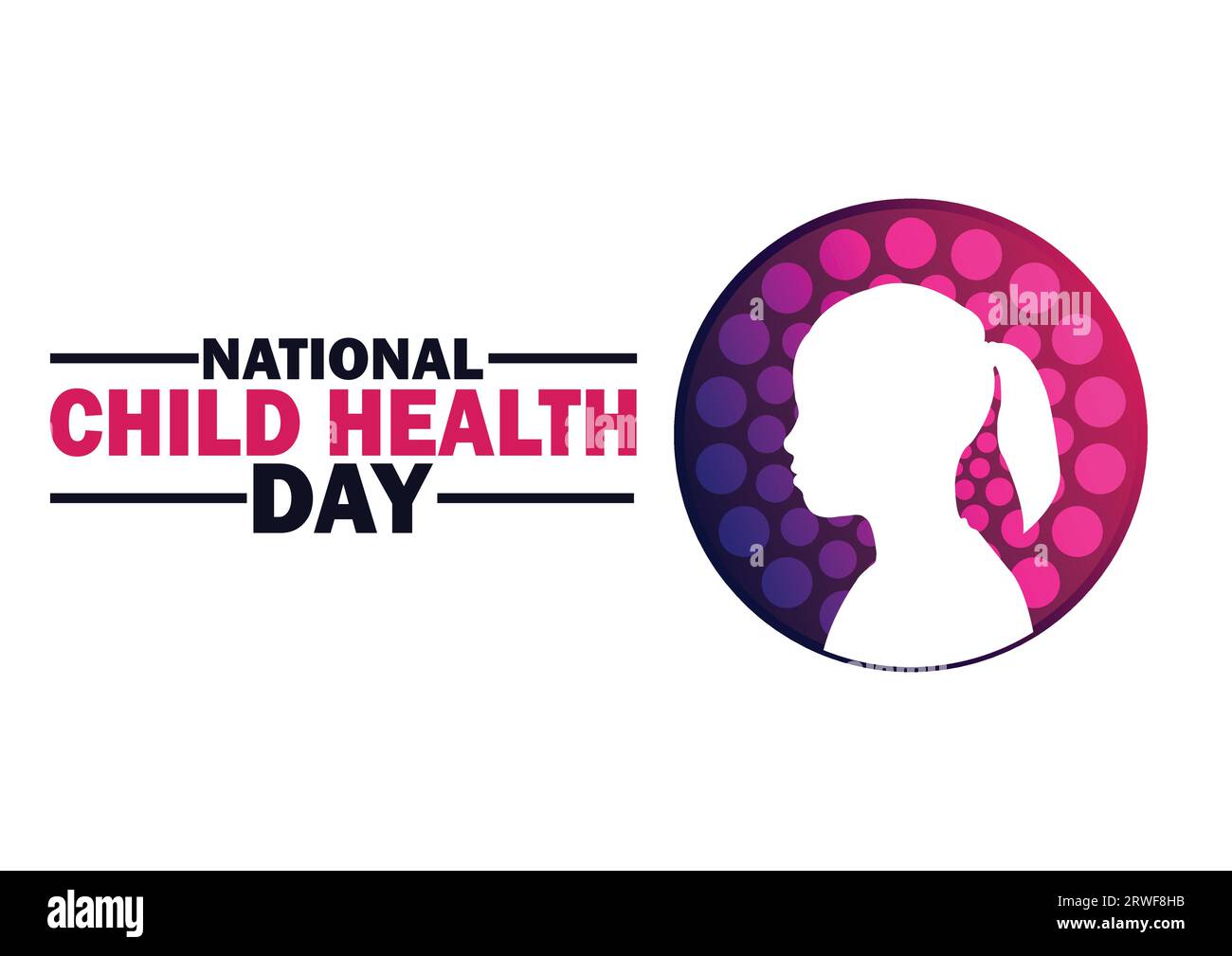 National Child Health Day. Vector illustration. Suitable for greeting ...