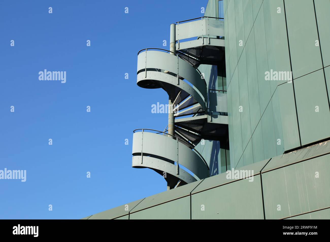 Modern external fire stairs hi-res stock photography and images - Alamy