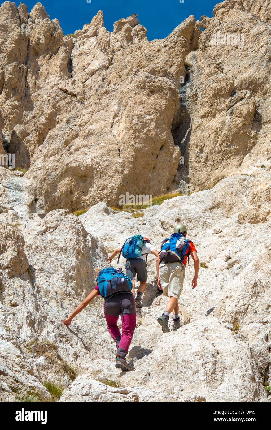 Monte Prena (Italy) - A peak in the mountain summit named Gran Sasso ...