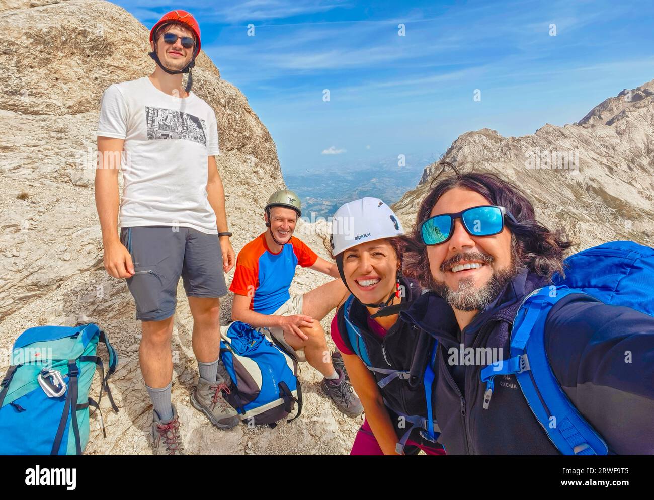 Monte Prena (Italy) - A peak in the mountain summit named Gran Sasso ...