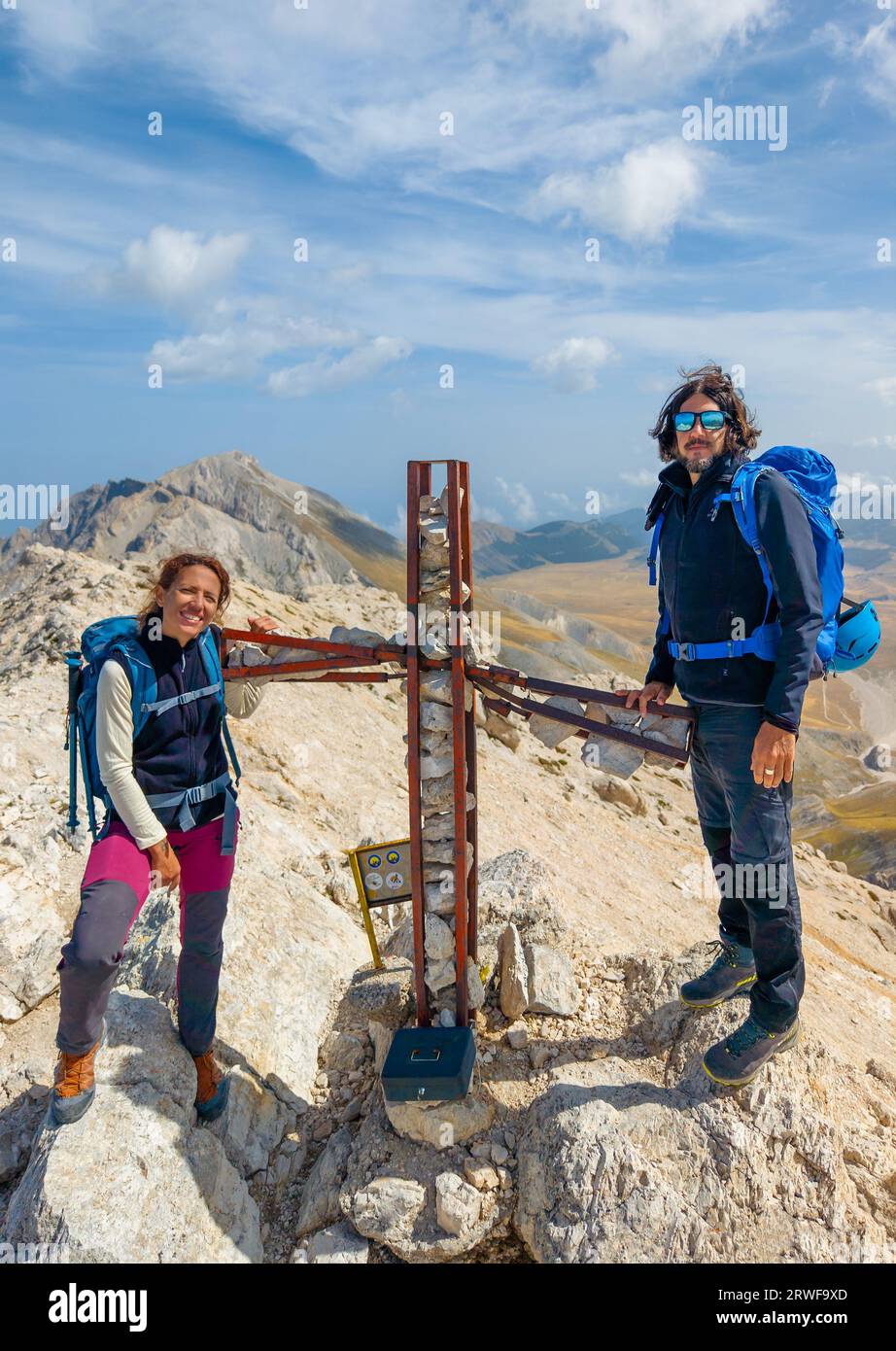 Monte Prena (Italy) - A peak in the mountain summit named Gran Sasso ...