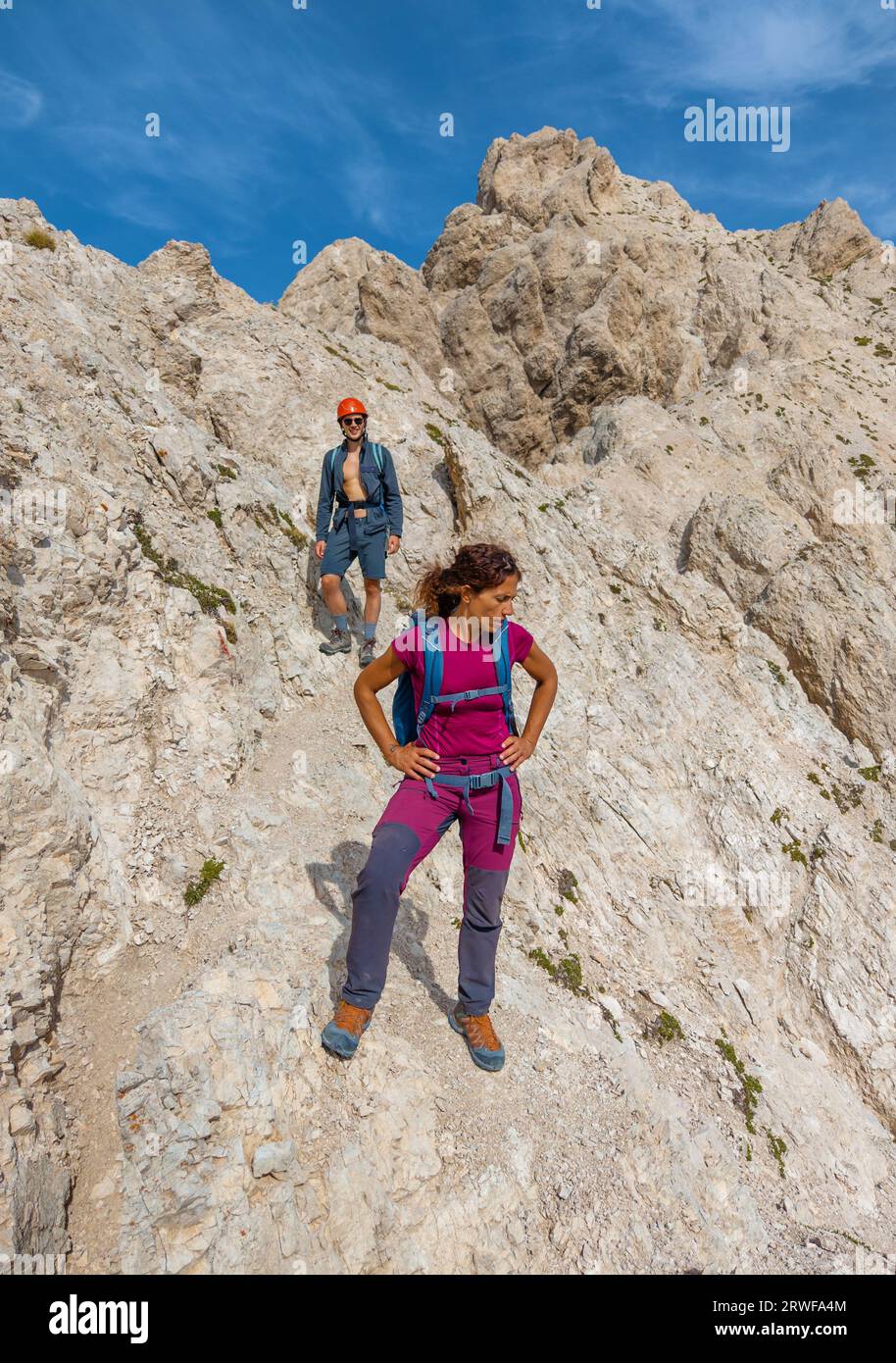Monte Prena (Italy) - A peak in the mountain summit named Gran Sasso ...