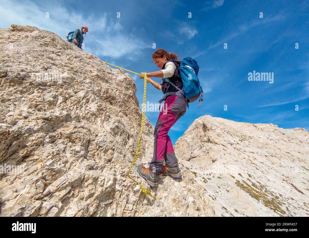 Monte Prena (Italy) - A peak in the mountain summit named Gran Sasso ...